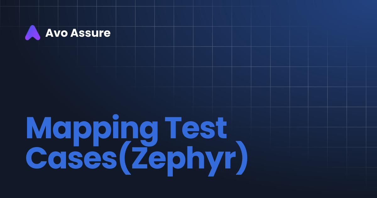 Mapping Test Cases(Zephyr) | Avo Assure