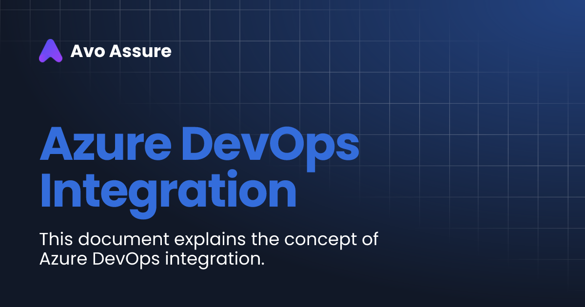 Azure DevOps Integration | Avo Assure