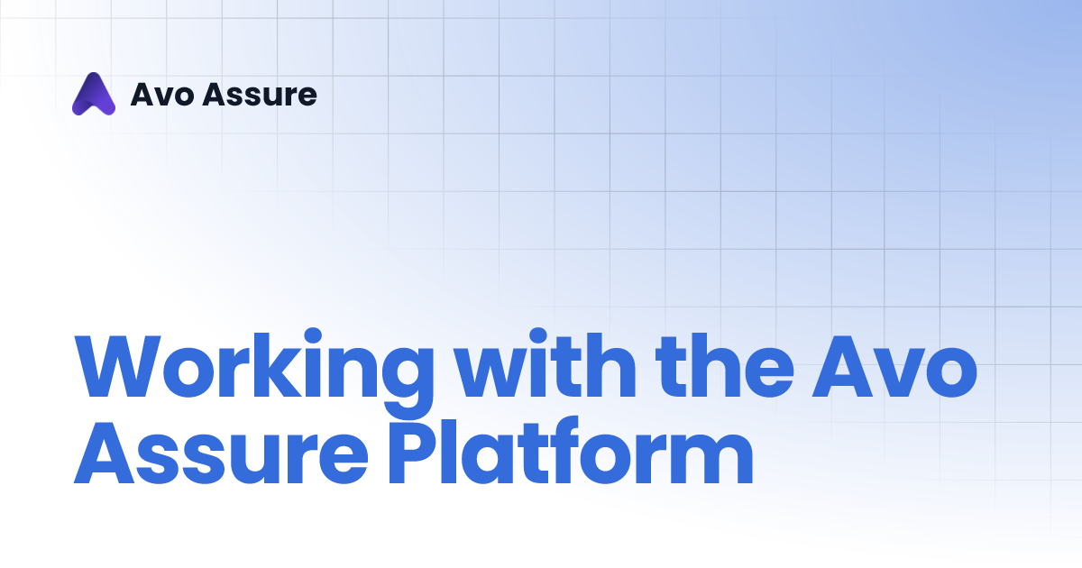 Working with the Avo Assure Platform | Avo Assure