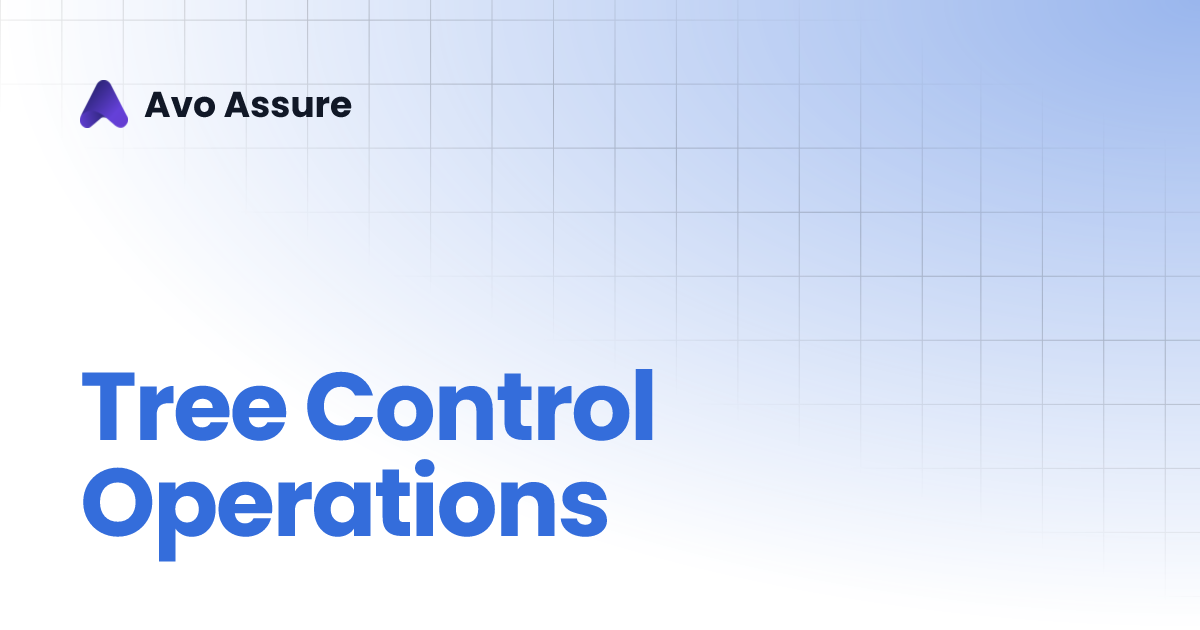 Tree Control Operations | Avo Assure